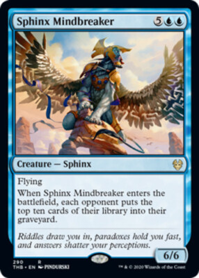 1 x Sphinx Mindbreaker - Theme Booster Exclusive - Theros Beyond Death ...
