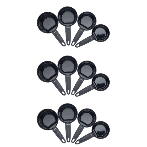 3x 4pc Mastercraft 24.5cm Magnetic Measuring Cup Set Baking/Kitchen ...