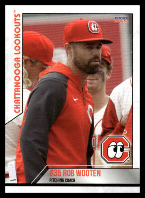 2022 Choice Rob Wooten Pitching Coach 33 Chattanooga Lookouts | eBay