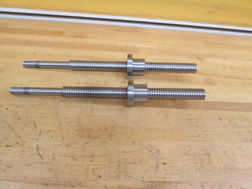 (2) ROBERTS PRECISION GROUND BALL SCREWS 25MM THREAD DIAMETER 5MM LEAD ...