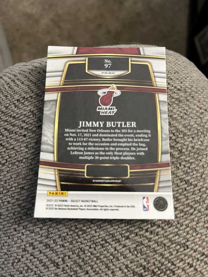 2021-22 Jimmy Butler Panini Select Orange Shimmer 97 Miami Heat ...