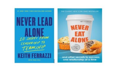 Never Eat Alone and Never Lead Alone 2 books set by Keith Ferrazzi ...