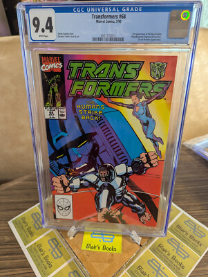 Marvel TRANSFORMERS #68 CGC-Grade 9.4 [1990] Brand New Slab, 1st NEO ...