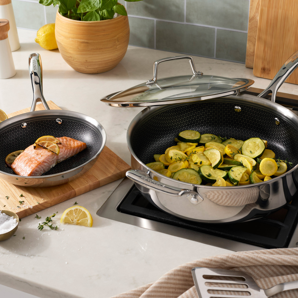 Henckels Paradigm 11–piece Nonstick Stainless Cookware Set, Induction ...