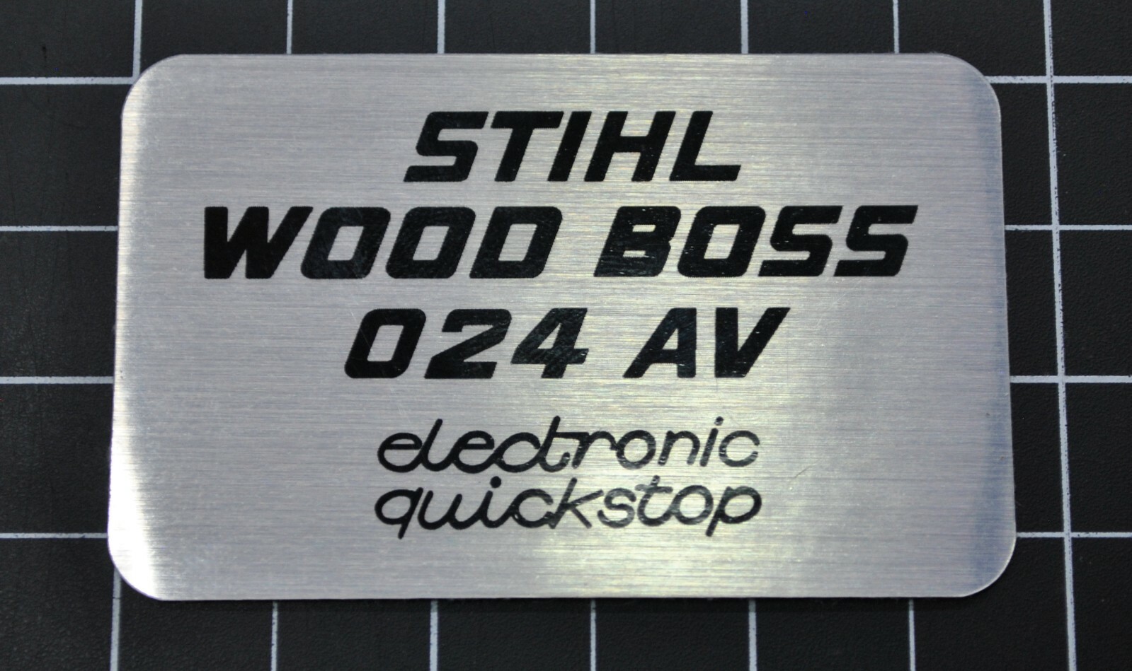 Stihl 024 AV Wood Boss Electronic Quick. badge plate "full overlay ...