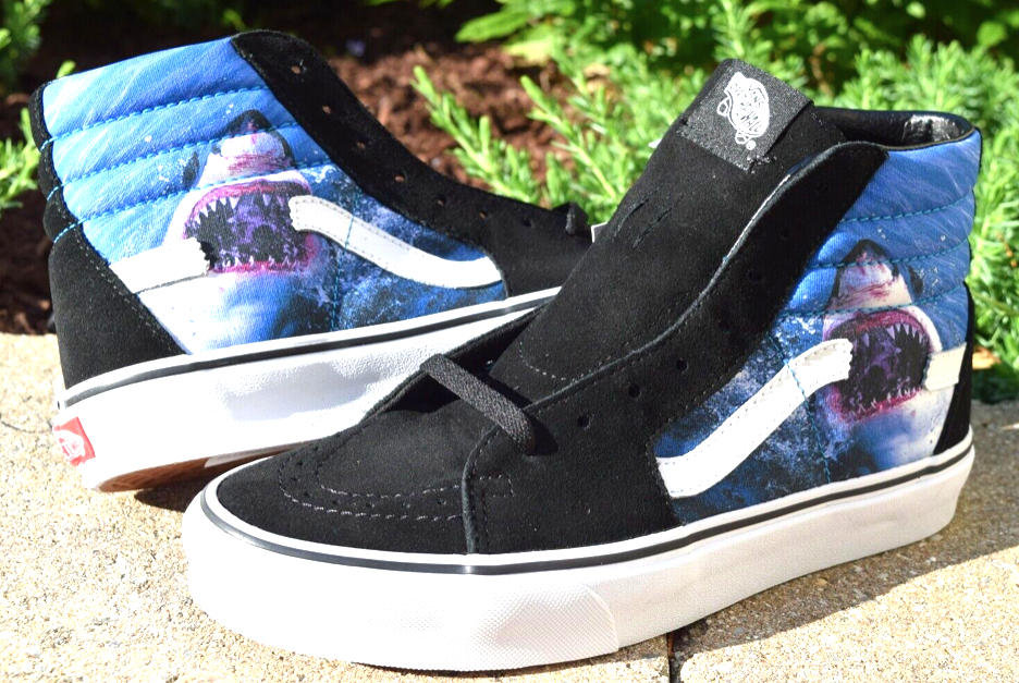 Vans X Shark Week SK8-HI Skateboarding Shoes 721277 Men's Size 6.5 ...