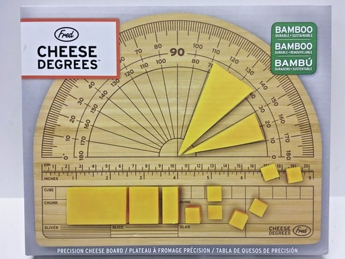 NEW - Fred CHEESE DEGREES Bamboo Precision Cheese Cutting Board | eBay