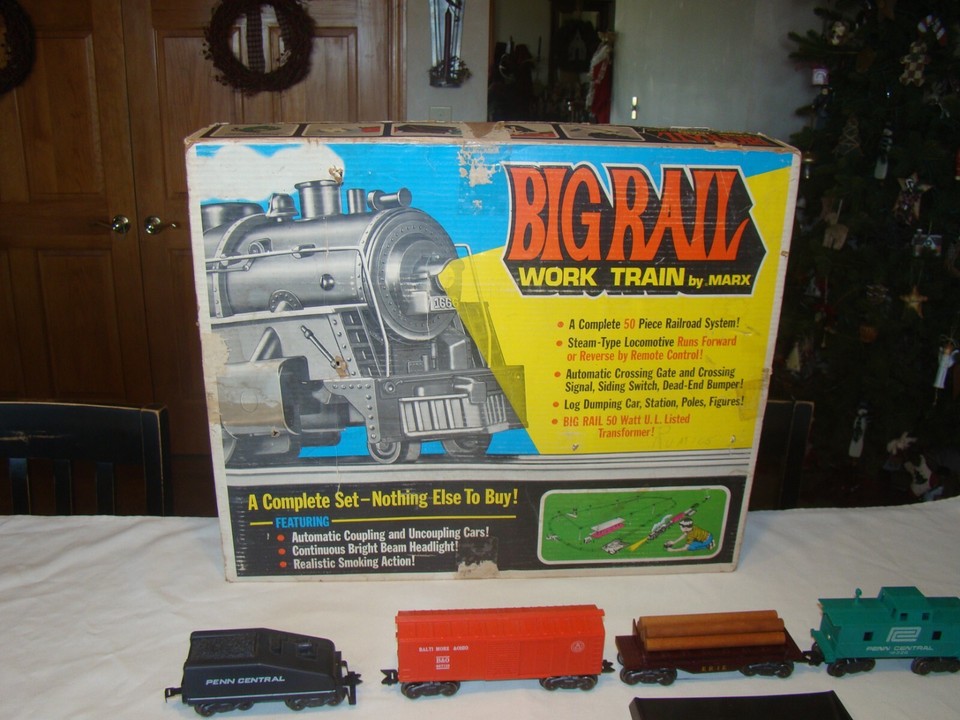 Vintage Marx Big Rail Work Train Set #50350 | eBay
