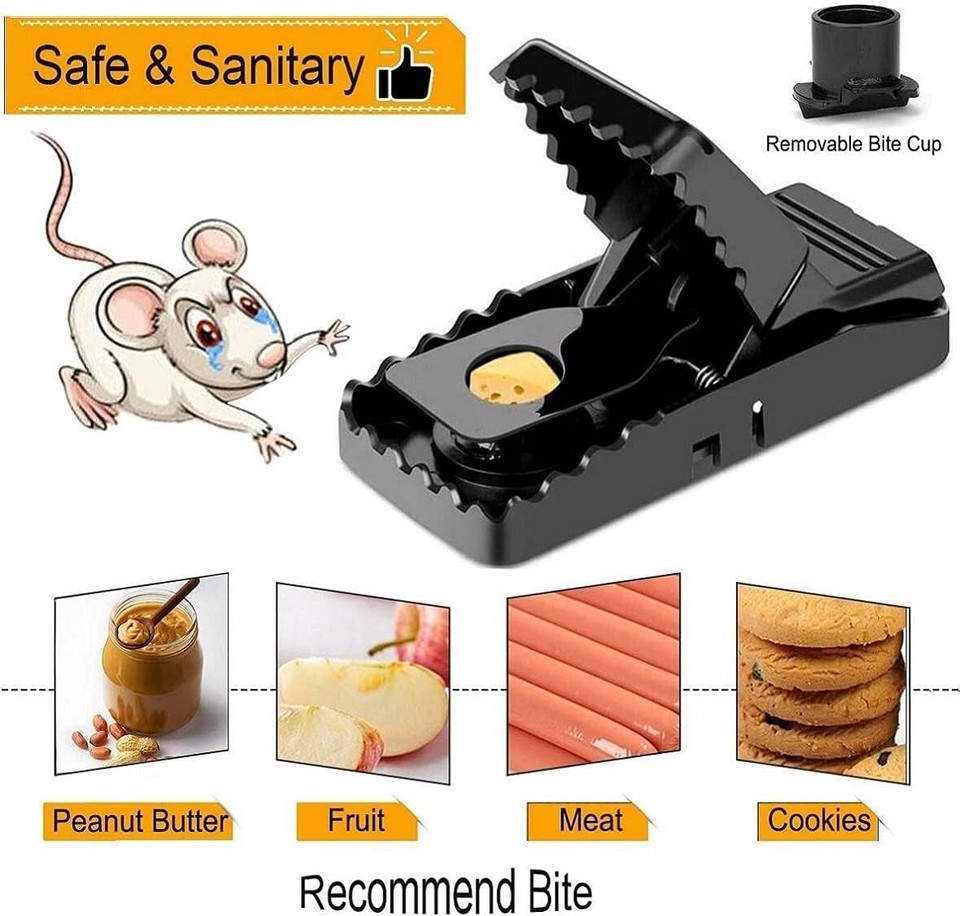 6pk Mouse Traps | Heavy Duty Mice Snap Catcher Rodent Mice Reusable ...
