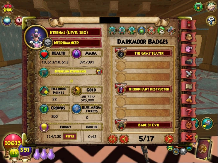 Wizard101 Account Supreme Death Lvl 180 + 69 CP Plot + Pet | eBay