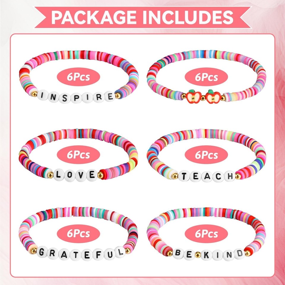36Pcs Teacher Appreciation Gifts Bulk Best Teacher Gifts Set Polymer ...