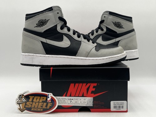 Air Jordan 1 High Shadow 2.0 2021 Size 7 Used Rare Retro Authentic Grey ...
