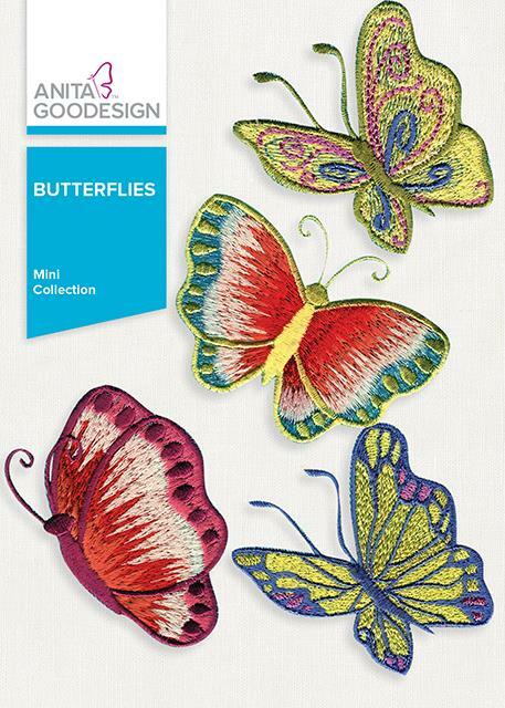 Butterflies Anita Goodesign Embroidery Machine Design CD 19MAGHD for ...