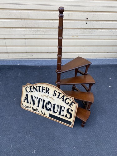 65796 Spiral Bookcase Plant Stand Step Table Italian Made | eBay