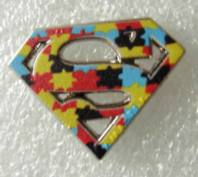 Autism Superman Logo Original Autism Awareness Day Superhero Logo