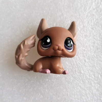 2007 Hasbro Littlest Pet Shop LPS Chinchilla Figur #799 Braun Lila ...