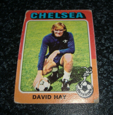 Topps Footballers - 1975 (Red Back) No76 - David Hay, Chelsea | eBay