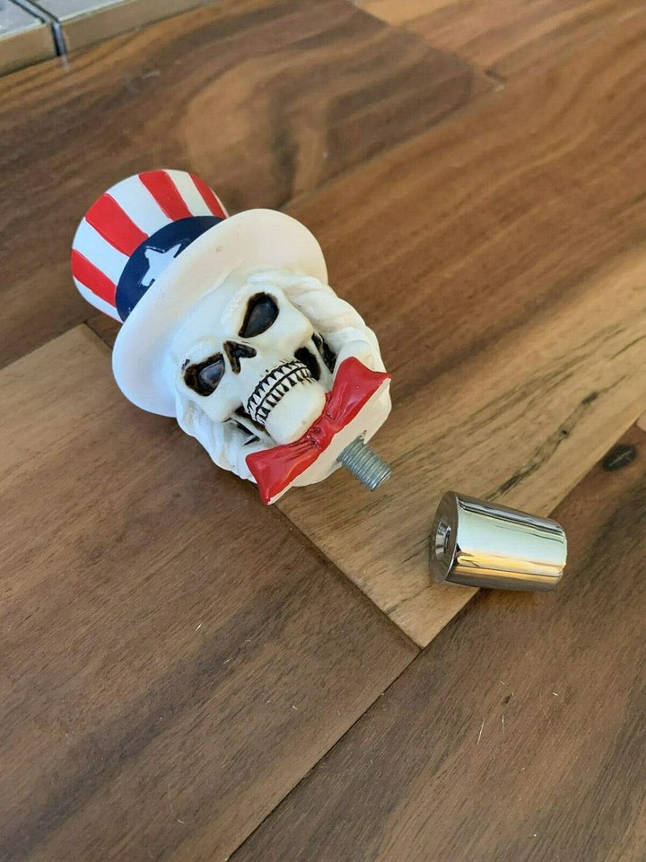 USA uncle sam Flag skull Beer Tap Handle Kegerator Resin Patriotic ...