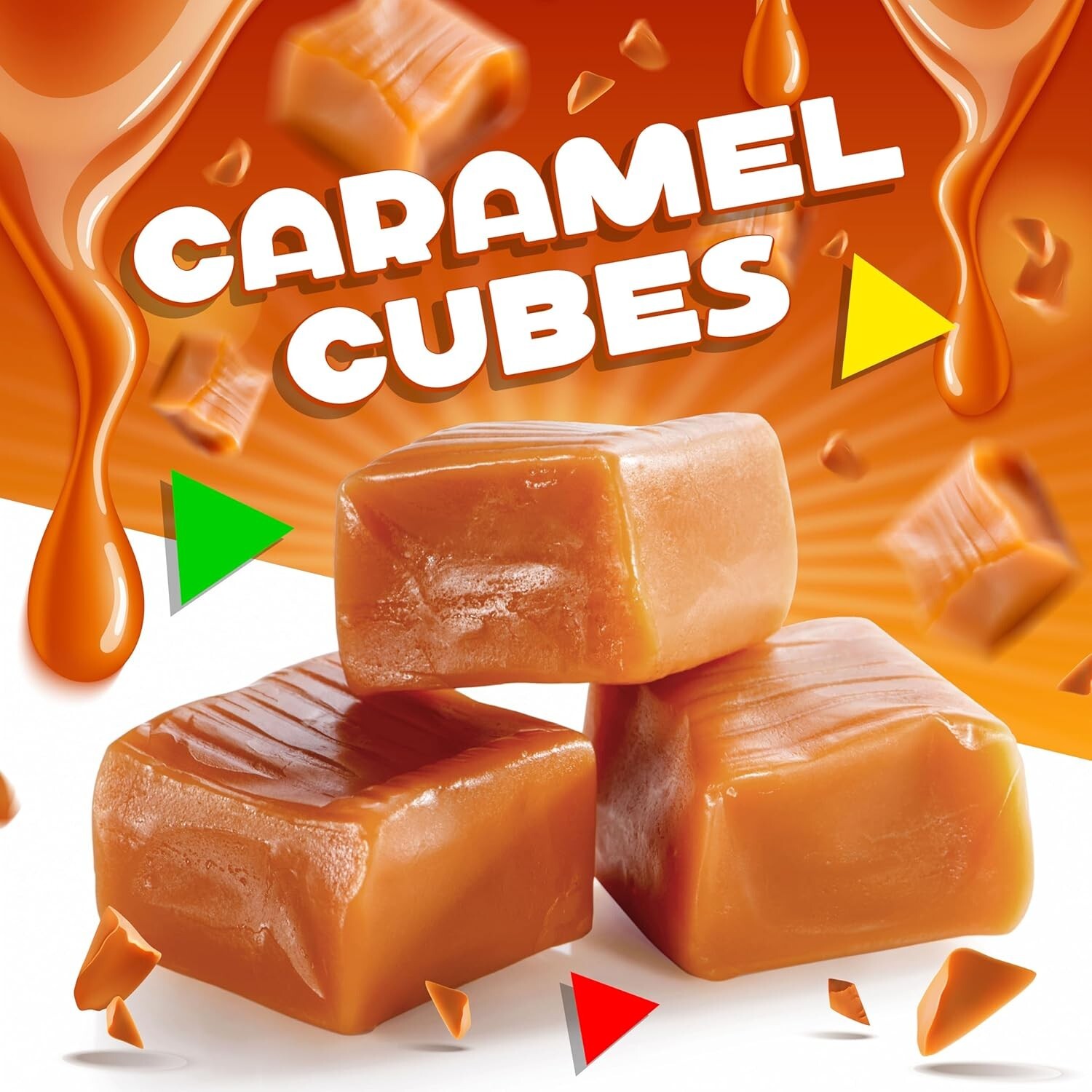 Classic Chewy Caramel Squares Candy Individually Wrapped (1 Pound Pack ...