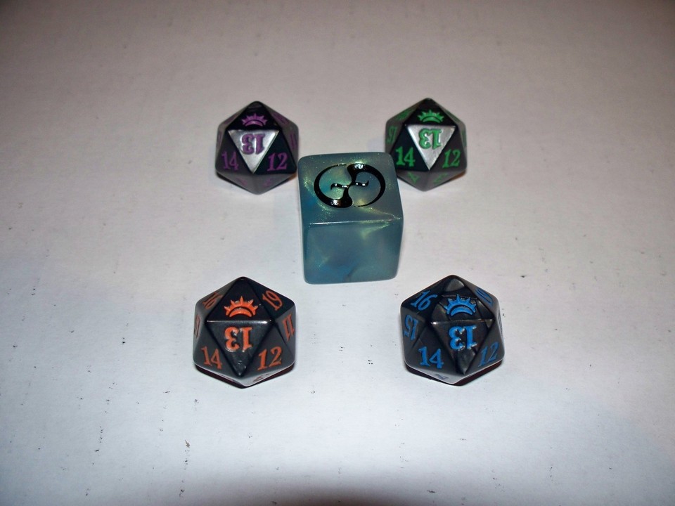 MTG Magic Planechase Anthology Dice Set 1 Large Planar Die 4 Spindown ...