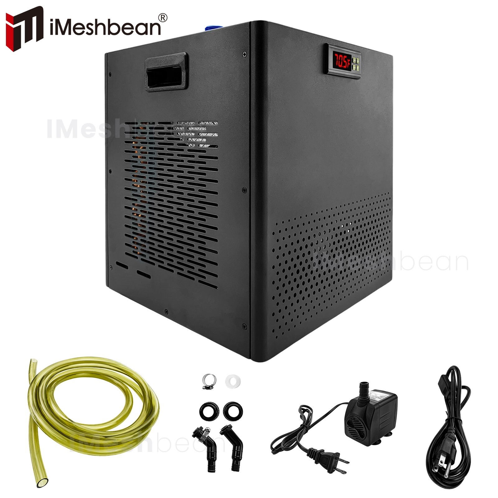 300L 1/3HP Aquarium Chiller Ice Bath Water Chiller Hydroponic Fish Tank ...