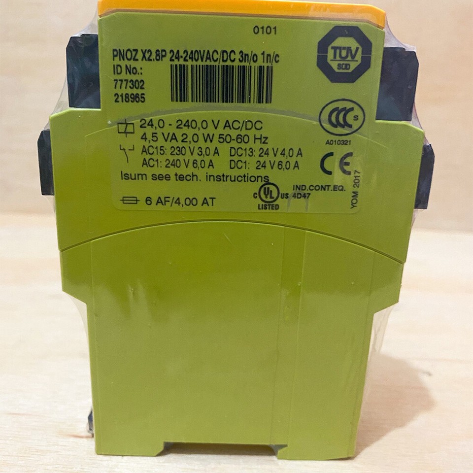 777302 For Pilz PNOZ X2.8P 24-240VAC/DC 3n/o 1n/c Safety Relay Module ...