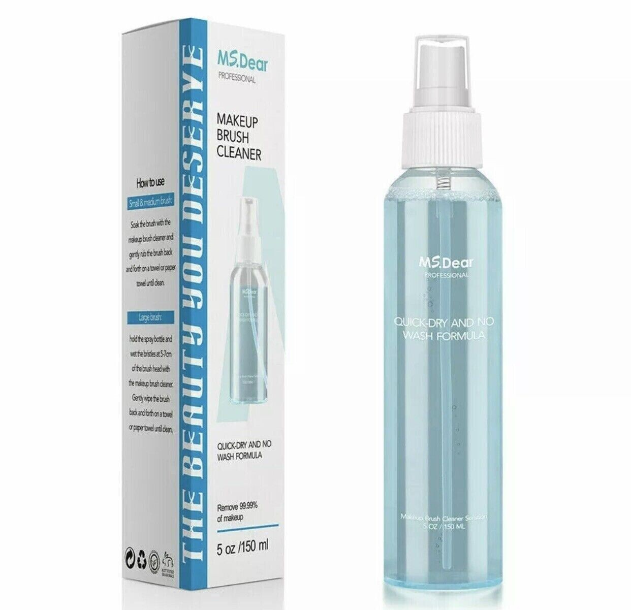 Ms Dear Professional Make Up Brush Cleaner Make them last longer! 5oz ...