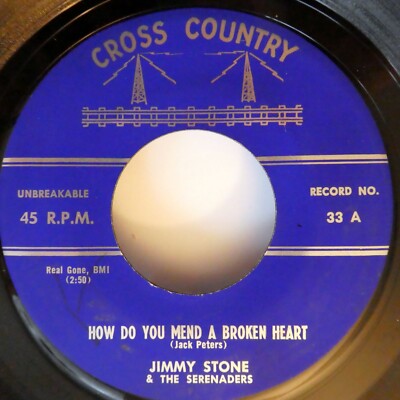 JIMMY STONE 45 How Do You Mend a Broken Heart Shame On You CROSS ...