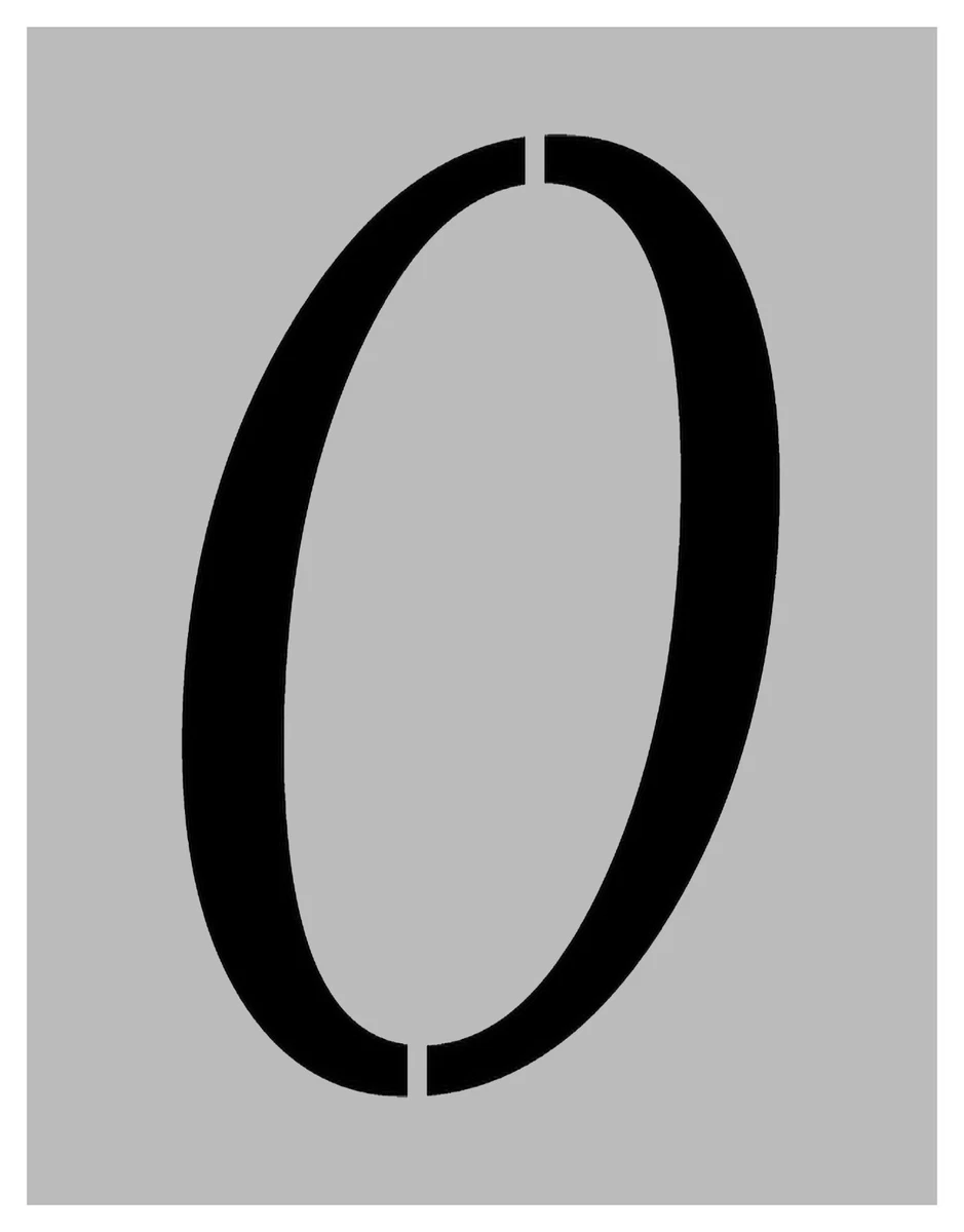 Letter Stencils O
