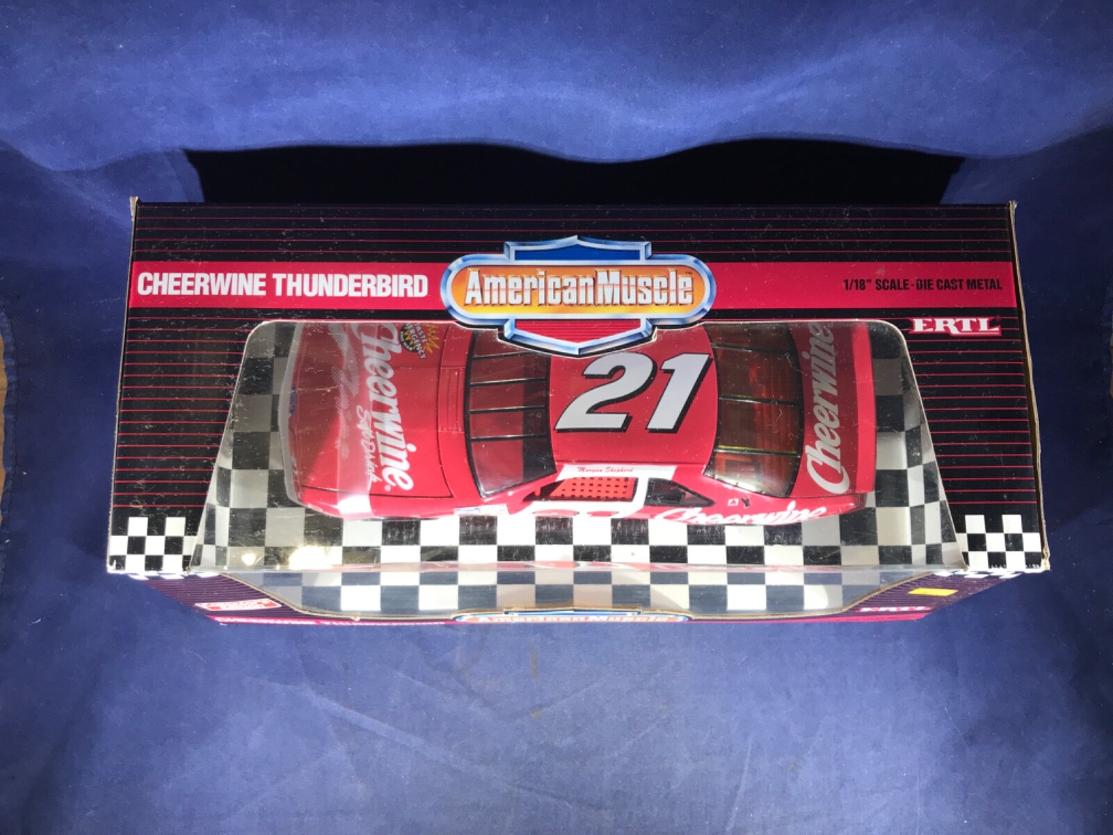 L4-1 AMERICAN MUSCLE MORGAN SHEPHERD #21 CHEERWINE FORD THUNDERBIRD - 1 ...