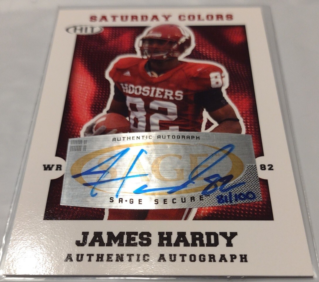 2008 SAGE Hit - Saturday Colors Autographs #SA-10 James Hardy /100 (AU ...