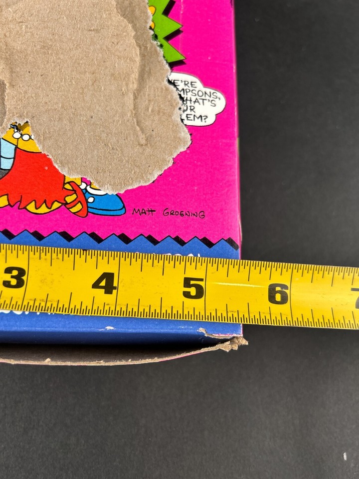 Vintage 1990 The Simpsons Topps Trading Cards Box Empty Lot of 4 | eBay