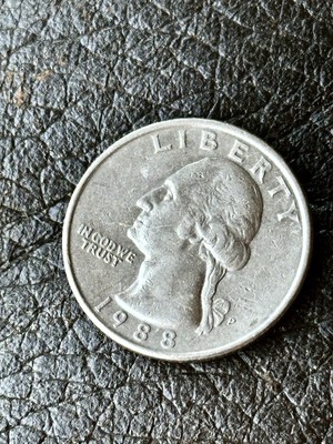 1988 P Quarter- Very Rare- Errors- Strikethrough Letters | eBay