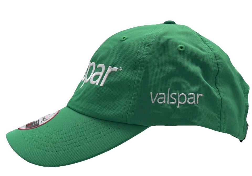 Valspar Hat Cap Strap Back Green PGA Tour Golf Embroidered Mens UPF 50 ...