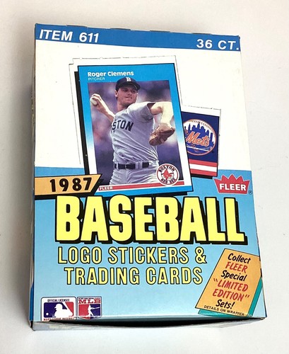 Complete Opened 1987 FLEER Baseball Logos Stickers Cards Limited ...