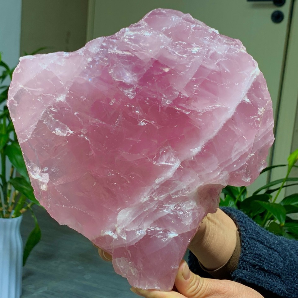 8.03LB Natural Rough Rose Quartz Pink Crystal Gemstone Healing | eBay