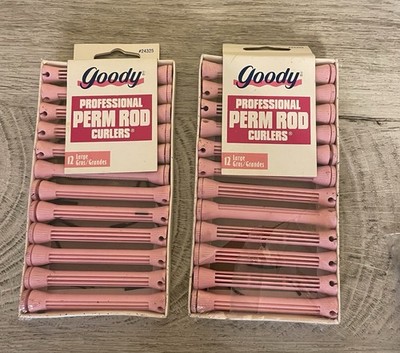VTG Goody Professional Perm Rod Rollers New 2 Large 12 Pack Pink 24 ...