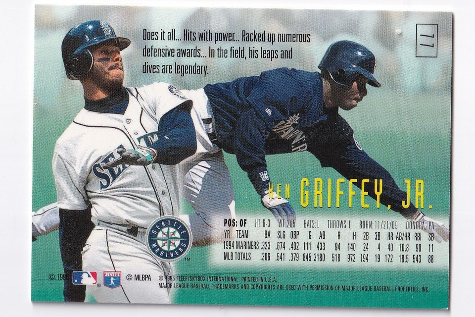 Ken Griffey Jr. 1995 Fleer MLB E-Motion Card #77 | eBay