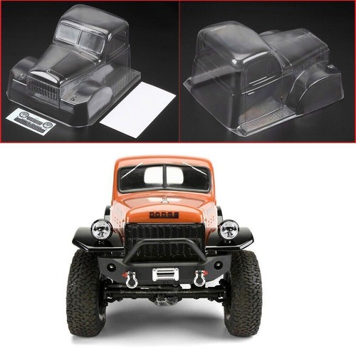 PC Clear Body for RC 1/10 Dodge Power Wagon Cab Crawler Axial SCX10 ...
