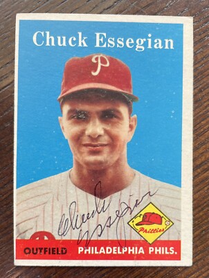 Chuck Essegian 1958 Topps autographed EX To Ex+ Very nice | eBay