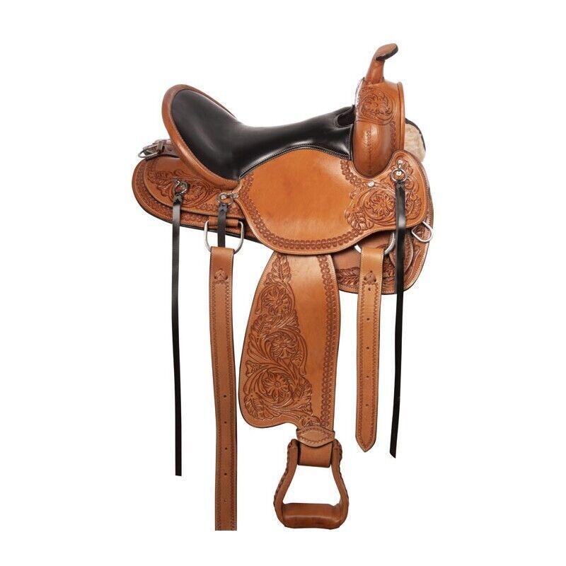 Western Leather Horse Racing Saddle with set Saddle Size 12" To 18 ...
