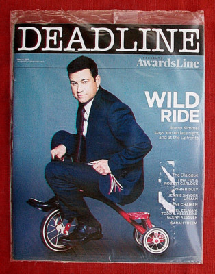 2015 DEADLINE AWARDSLINE Jimmy Kimmel Tina Fey John Ridley Jennie ...