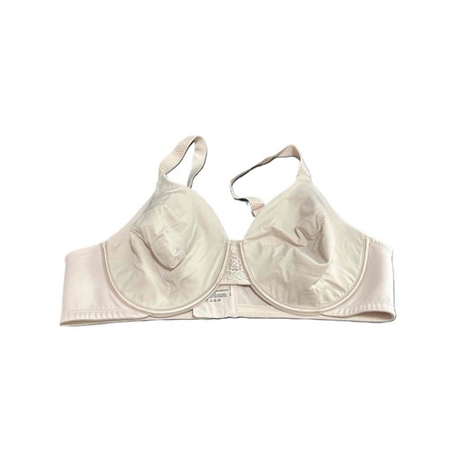 Vanity Fair Pink Underwired Back Closure Lace Detail Womens Bra Size ...