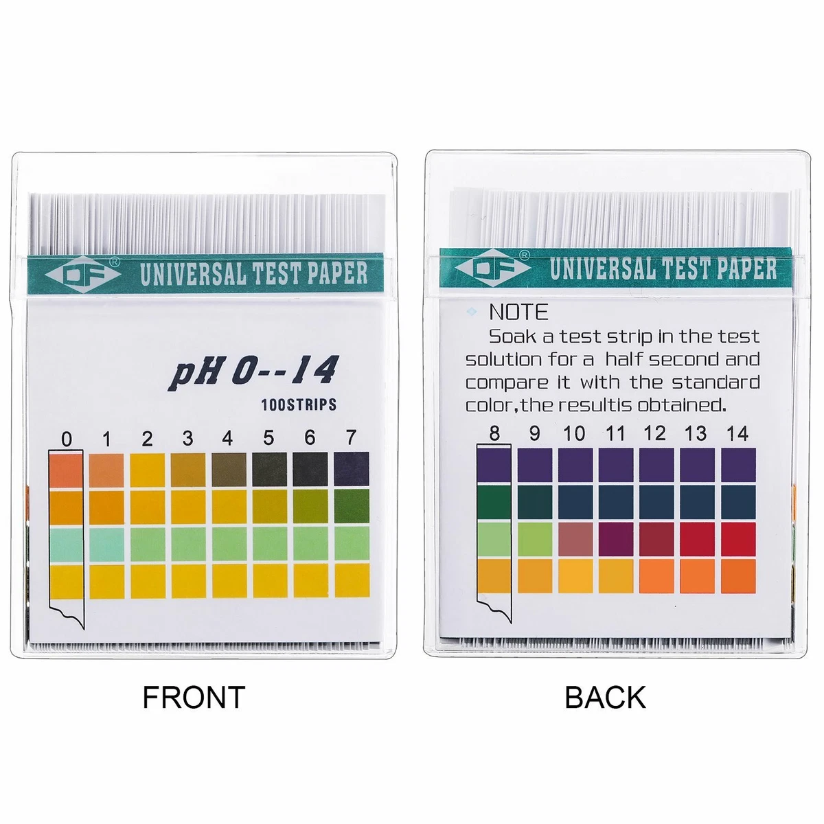 Ph Test Paper Color Chart