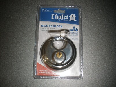 Chateau Chalet Disc Storage Lock Padlock 2 3/4"/70mm C770, NEW | eBay