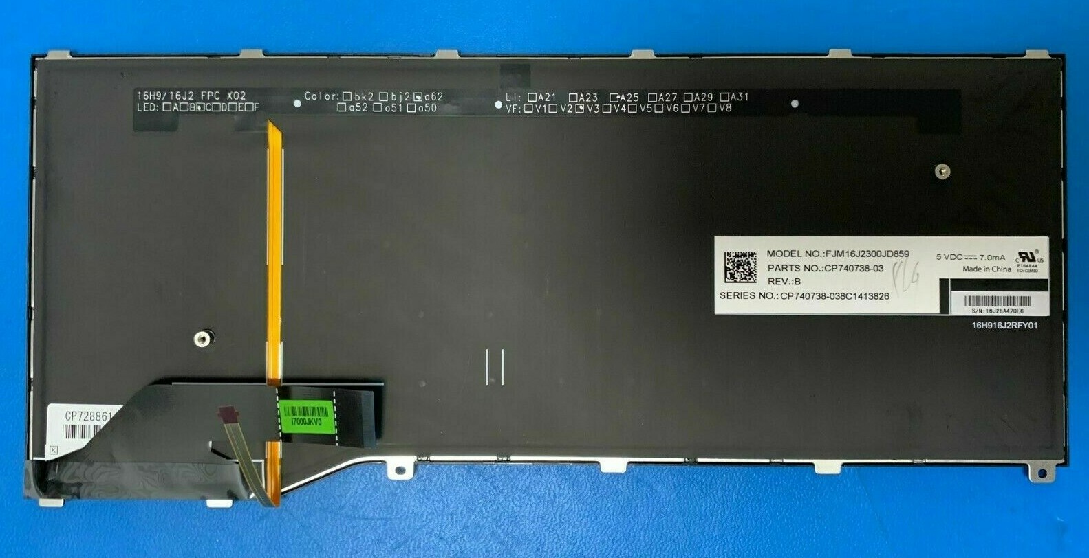 Fujitsu Lifebook U727 U728 U729 Keyboard US English Backlit | eBay