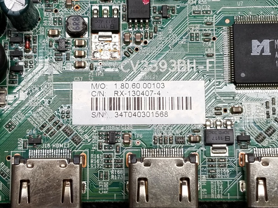 ELEMENT 46" ELEFT466 MAIN VIDEO BOARD UNIT RX-130407-4 MOTHERBOARD | eBay