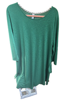 Paisley Grace A Line Dress sz 3x Green Euc | eBay