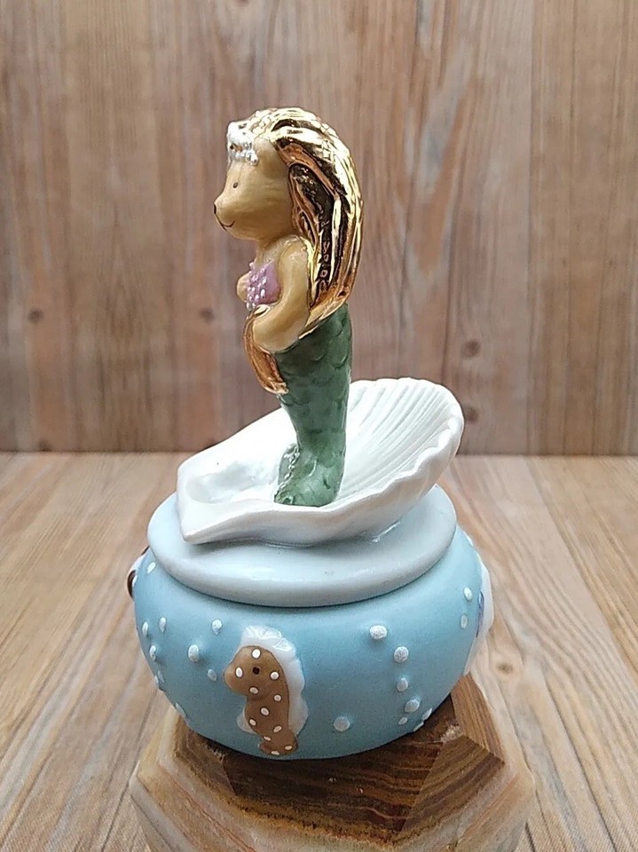 Muffy Vanderbear Mermaid Bear Trinket Box | eBay