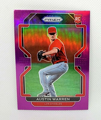 💥 2022 Panini Prizm Baseball #187 Austin Warren Purple Prizm Angels | eBay